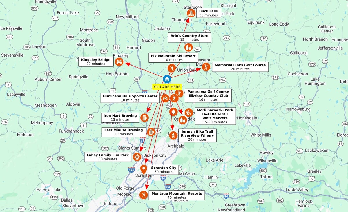 Blue Elk Lodge (Endless Mountains) | Pocono Vacation Rental